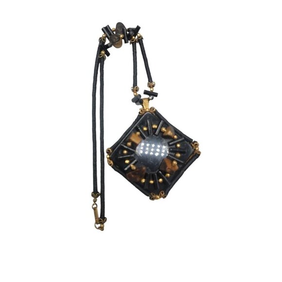 Miriam Haskell | Jewelry | Miriam Haskell Pendant Necklace Wrapped Tube ...
